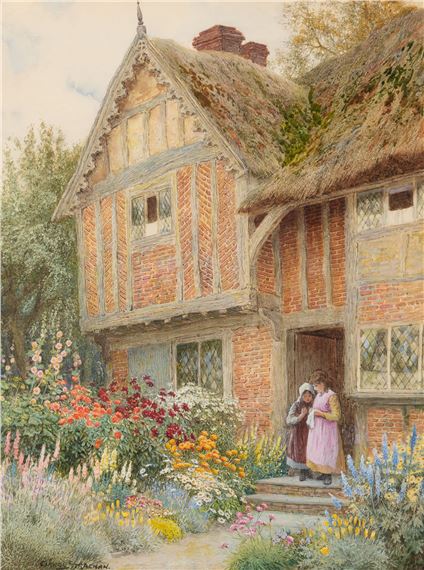 Arthur Claude Strachan | An English Cottage | MutualArt