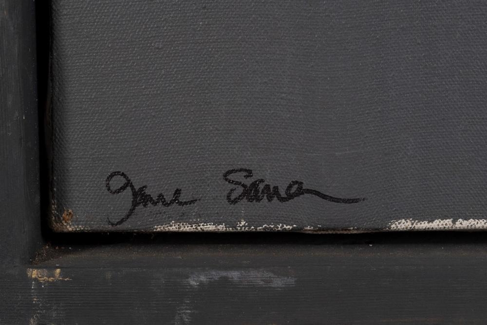 Jane Sauer | Hard-edge geometric abstractions in shades of pink, blue ...