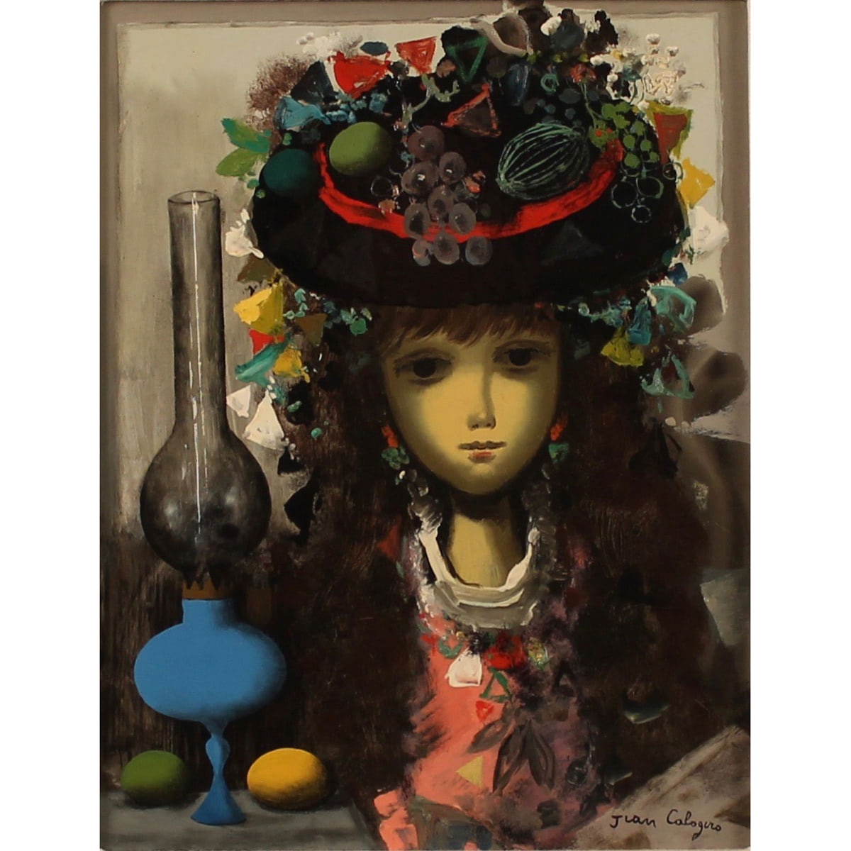 Jean Calogero | WOMAN'S FACE WITH STILL LIFE | MutualArt