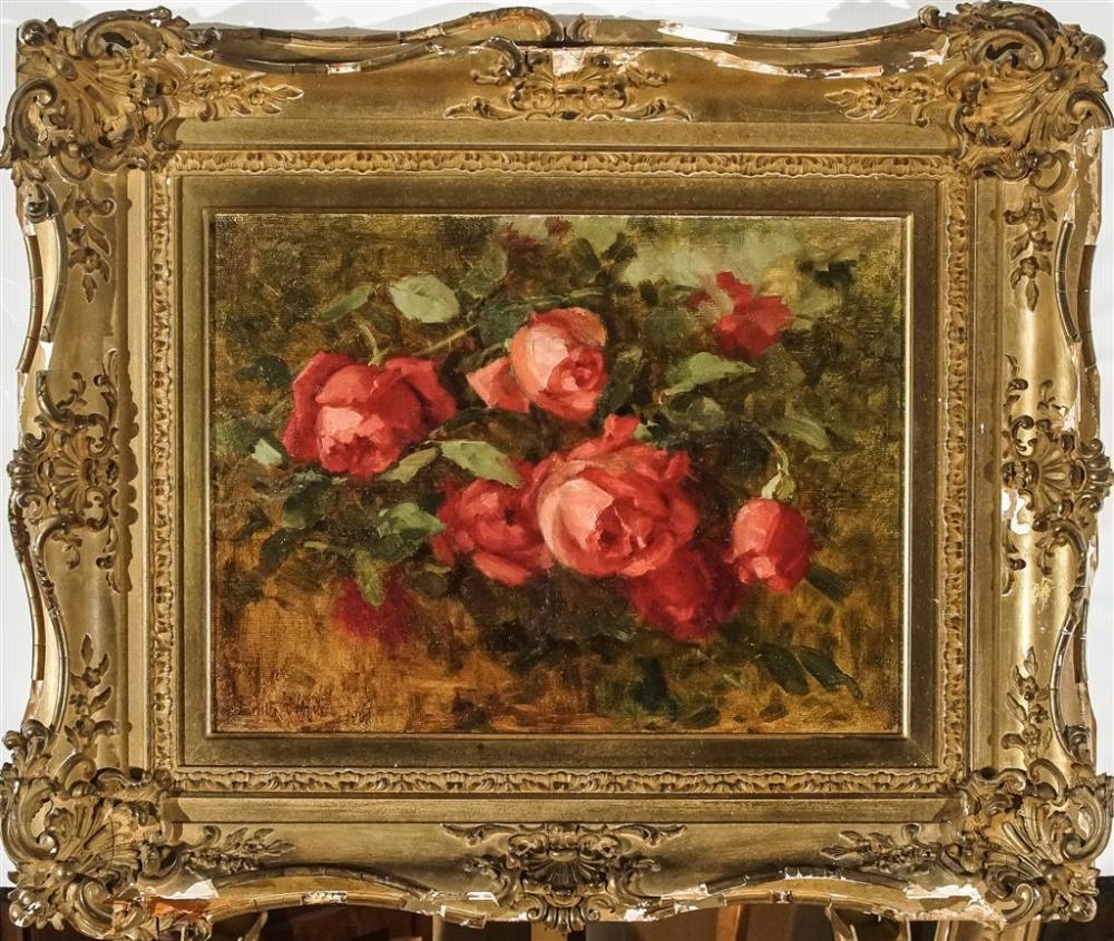 Edith White | Still Life of Red Roses and California Farm: Two Works ...