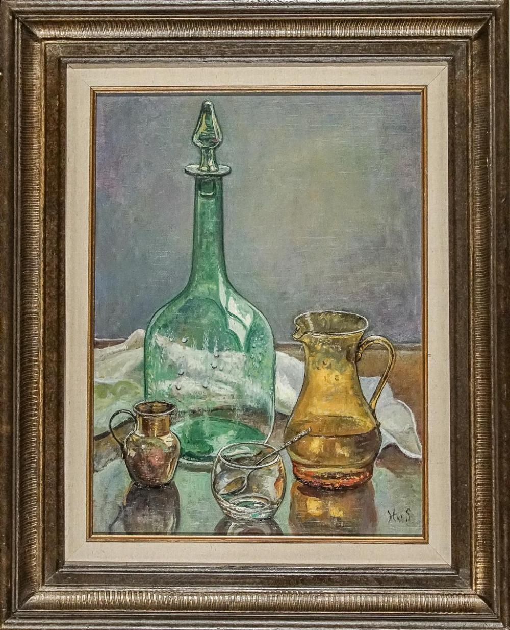 Hilda van Stockum | Table Top Still Life of Glass Vessels | MutualArt