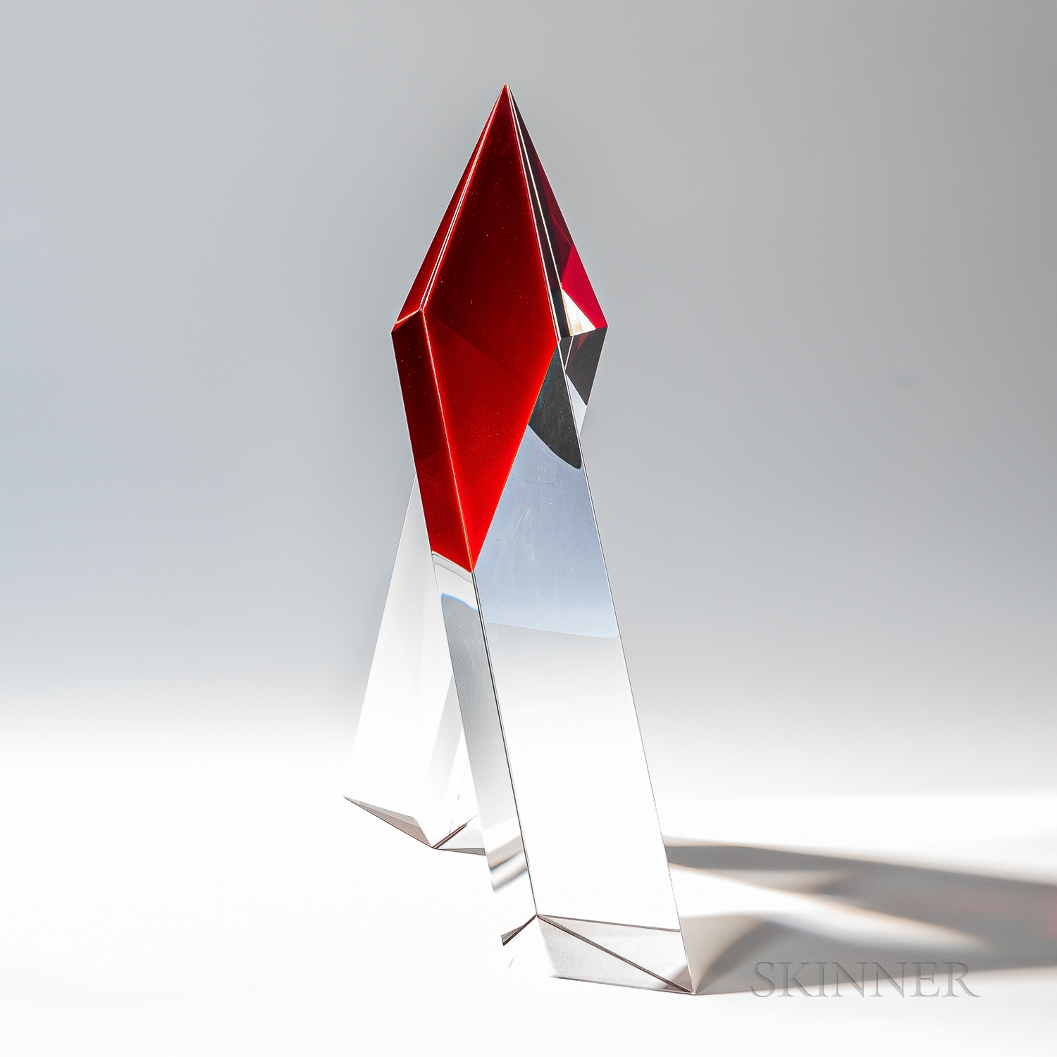 Martin Rosol | Inverted V Art Glass Sculpture | MutualArt