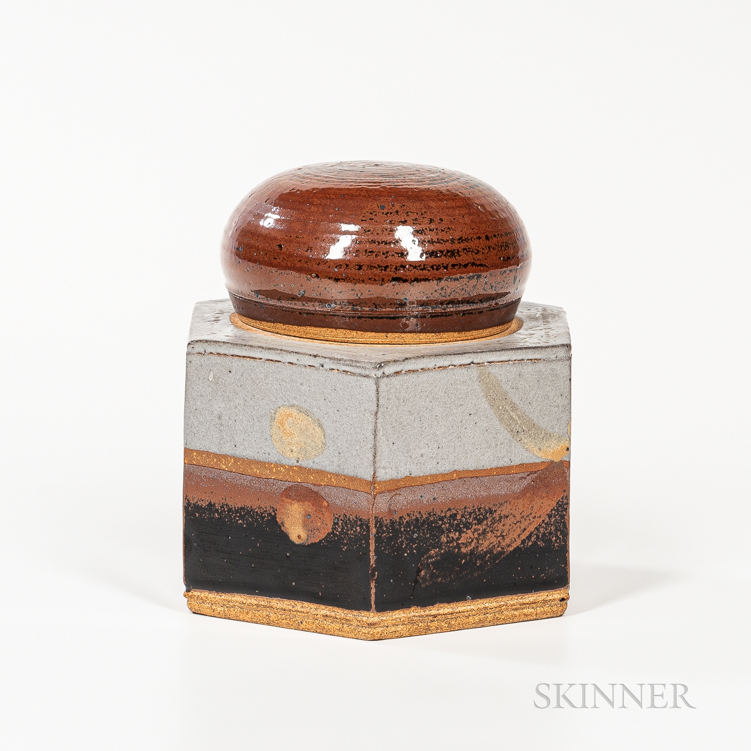 Gerry Williams | Studio Pottery Hexagonal Jar | MutualArt