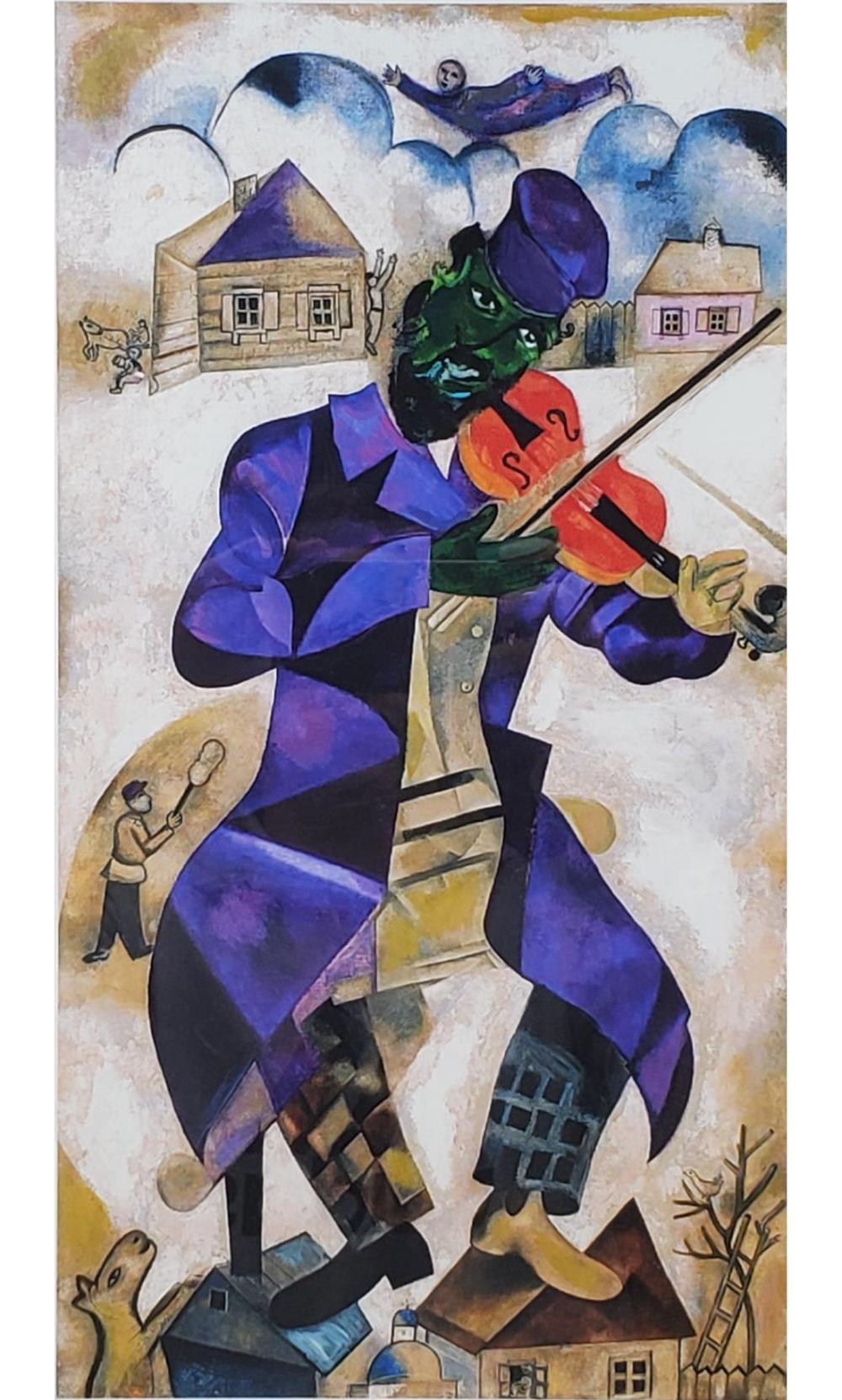 Marc Chagall | Man With Violin | MutualArt