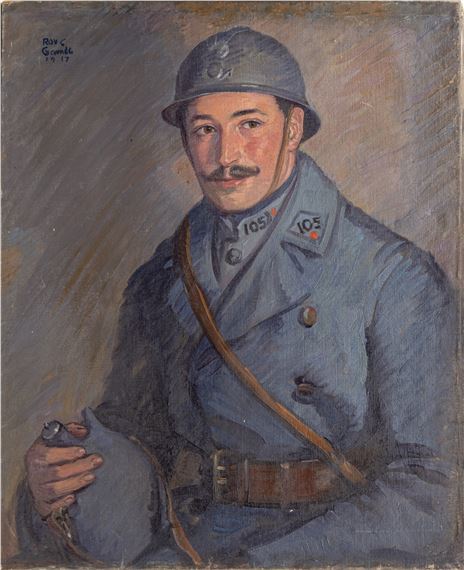 Roy Charles Gamble | PORTRAIT OF AN OFFICER OF THE FRENCH 105TH ...