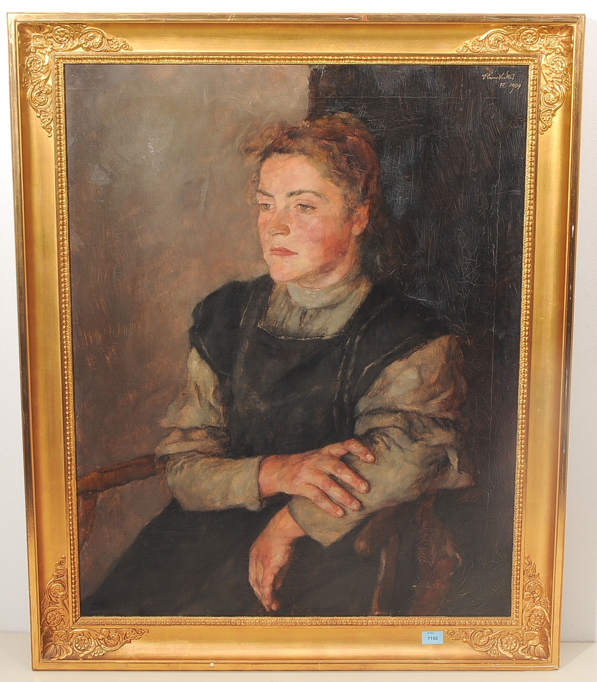 Hans Sutter | Portrait einer sitzenden Frau (1909) | MutualArt