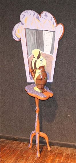 Ron Dale | Pitcher, Table, and Mirror Still Life (1986) | MutualArt