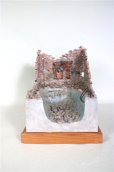 David Furman | Dilapidated Building and Pool (1985) | MutualArt