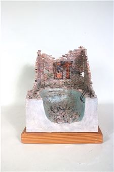 David Furman | Dilapidated Building and Pool (1985) | MutualArt