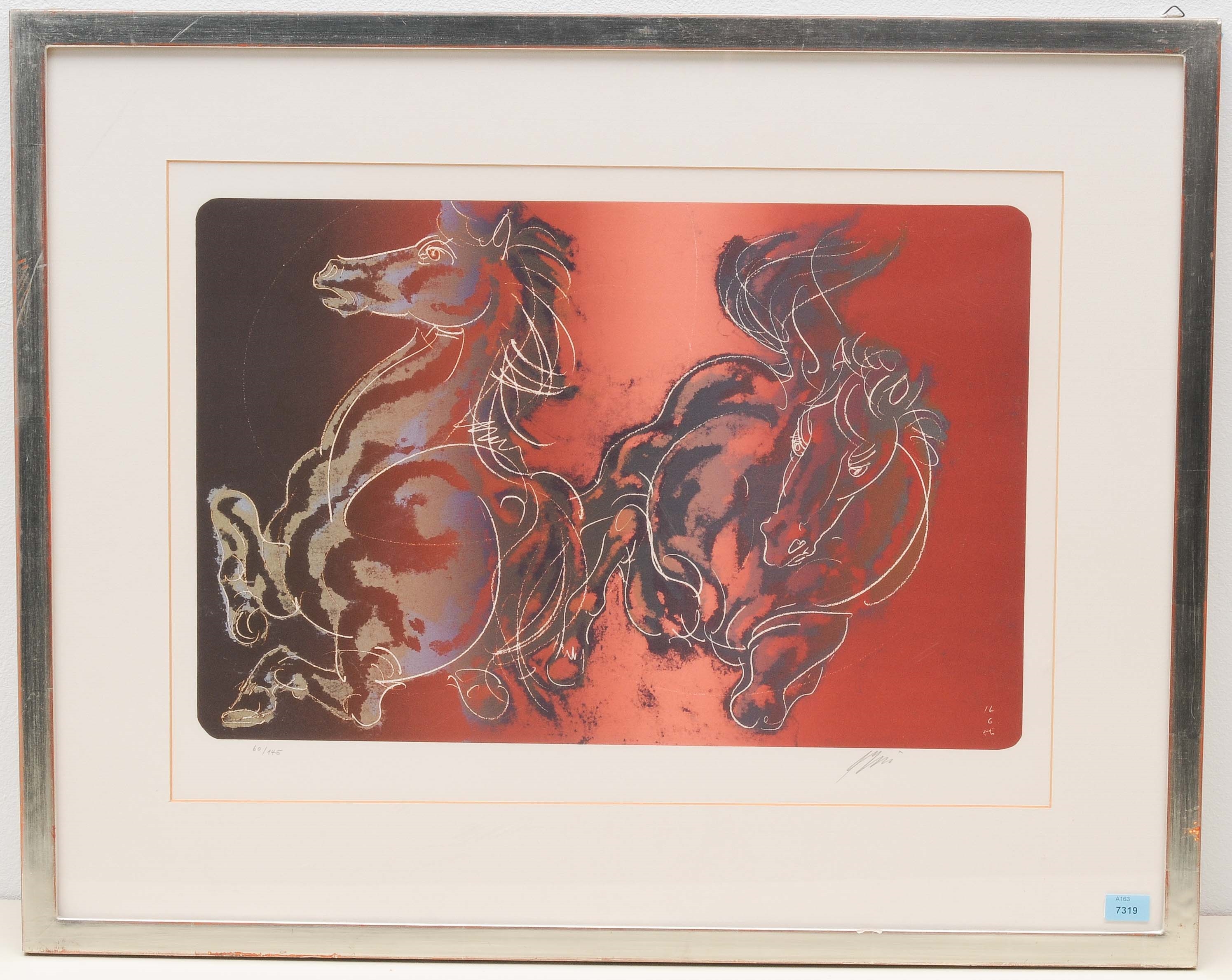 Hans Erni | Zwei Pferde (1986) | MutualArt