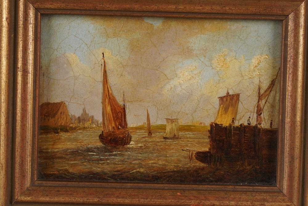 George Michael Moser | ATTRIBUTED TO GEORG M. MOSER: SHIPS IN PORT ...