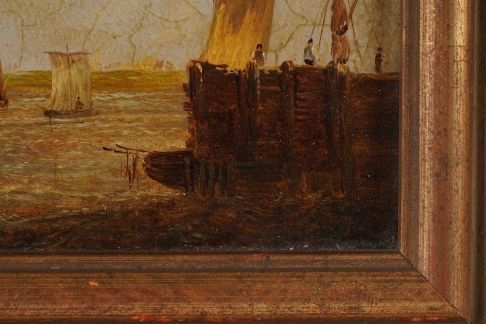 George Michael Moser | ATTRIBUTED TO GEORG M. MOSER: SHIPS IN PORT ...