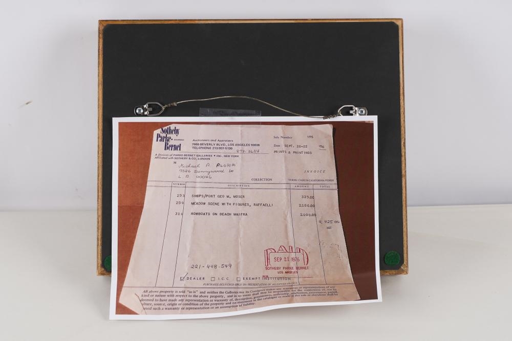 George Michael Moser | ATTRIBUTED TO GEORG M. MOSER: SHIPS IN PORT ...