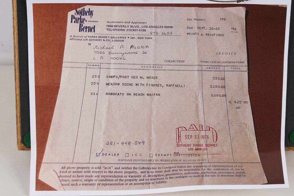 George Michael Moser | ATTRIBUTED TO GEORG M. MOSER: SHIPS IN PORT ...