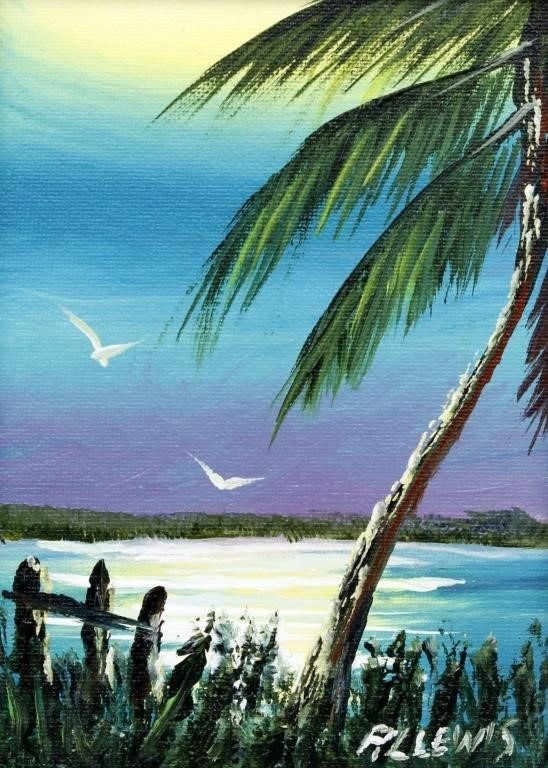 Robert Lewis | FLORIDA HIGHWAYMEN MOONLIT MINI | MutualArt