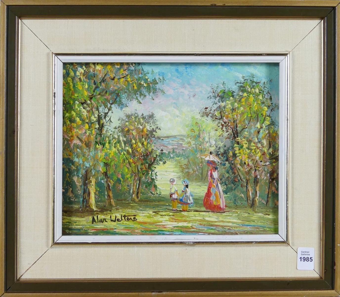 Alan Walters | Untitled: Impressionist Style Landscape with Figures ...