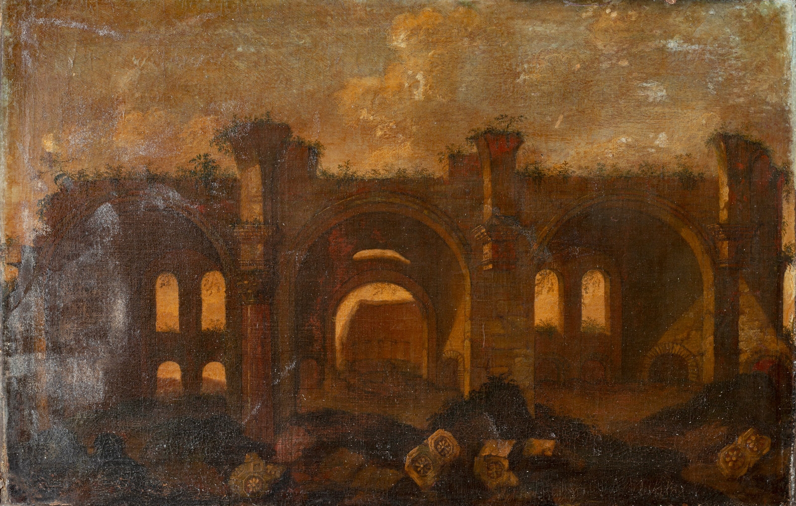 Viviano Codazzi | Ancient ruin, probably the Basilica of Maxentius ...