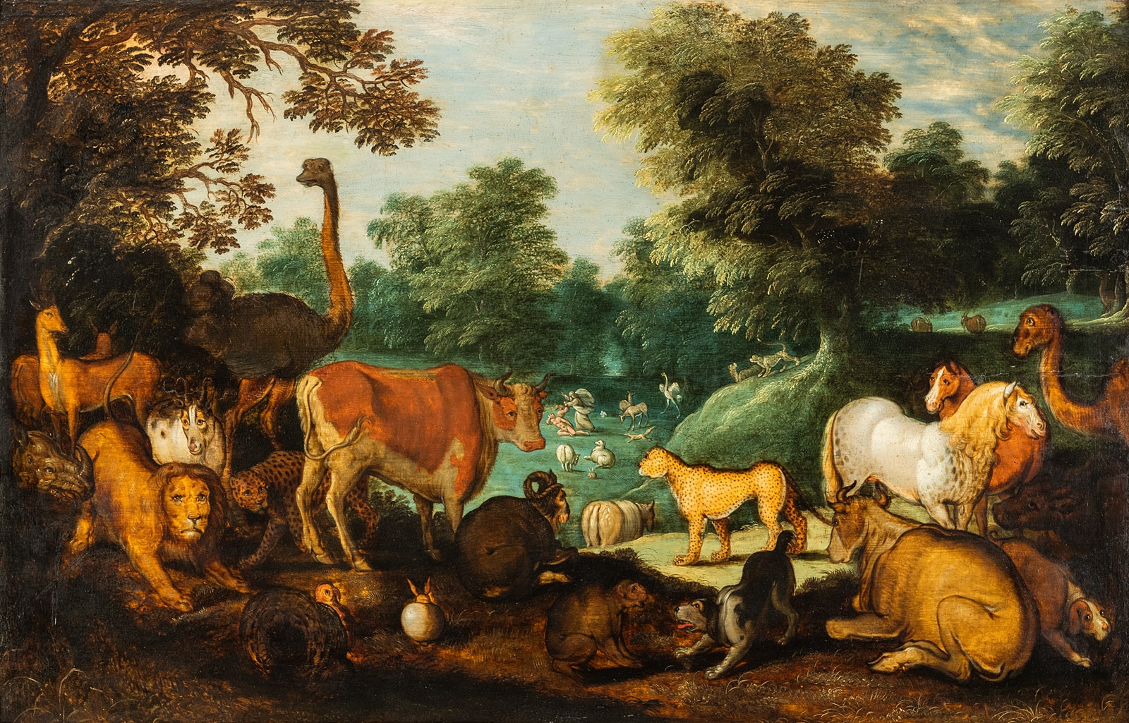 Roelant Savery | Paradise landscape with the creation of Eve | MutualArt