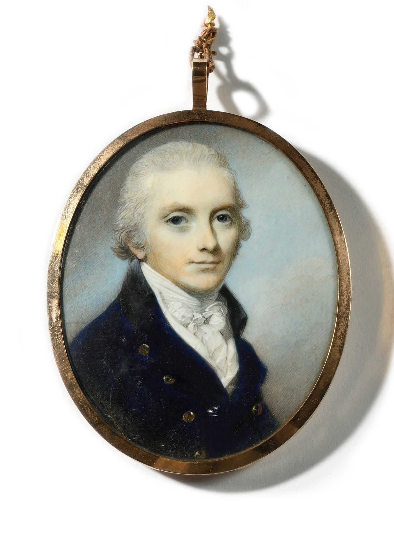 George Engleheart | Portrait of a man in a blue frock coat | MutualArt
