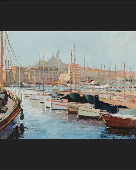 Henri Eugène Callot | LE PORT DE MARSEILLE | MutualArt