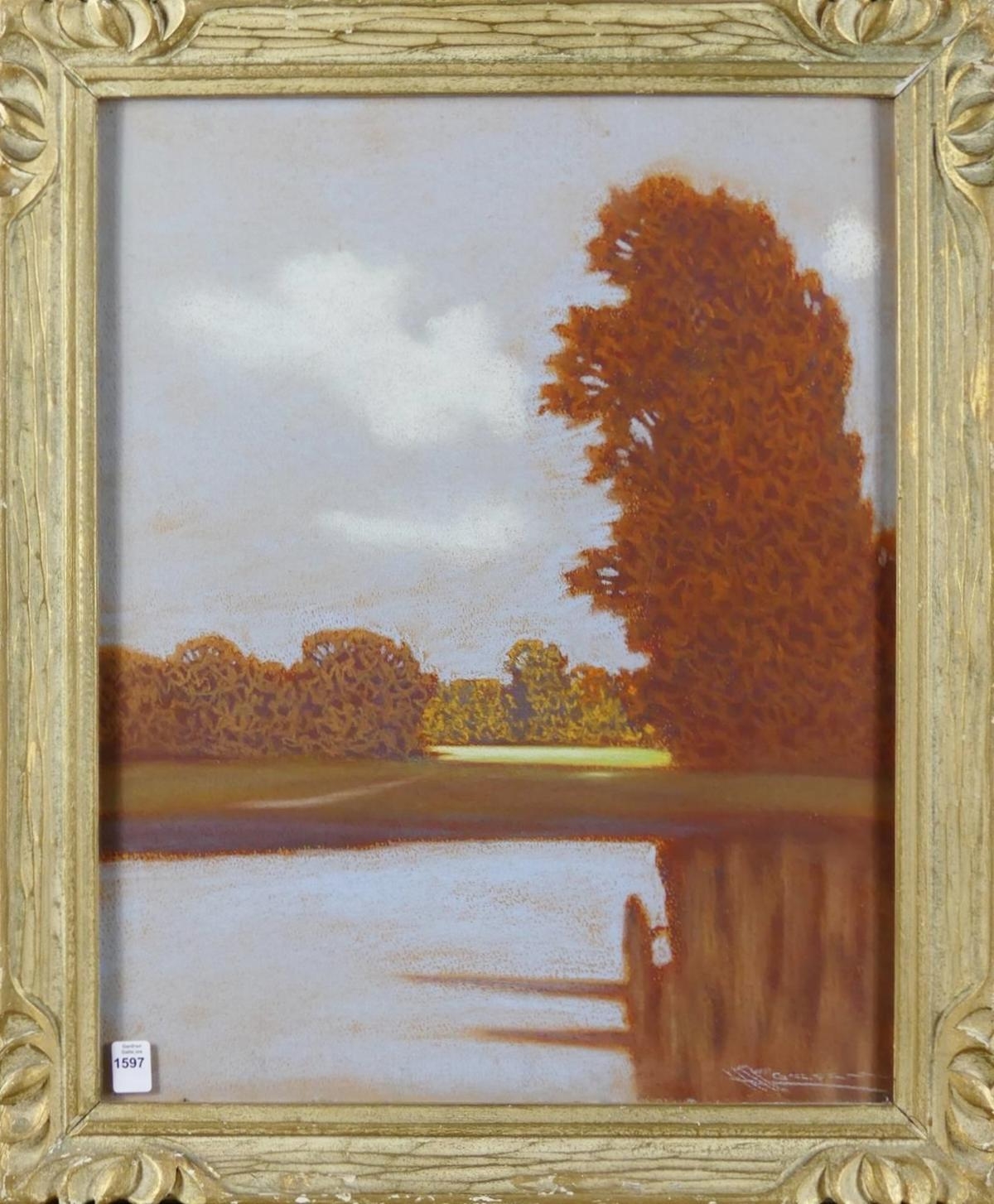 Halfred Tygesen | PAIR OF WORKS: POND REFLECTIONS; RIVER BANK SHADOWS ...