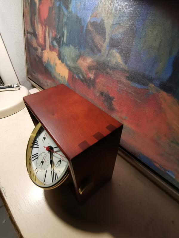 Bo Bonfils | A brass ship's clock with thermometer | MutualArt