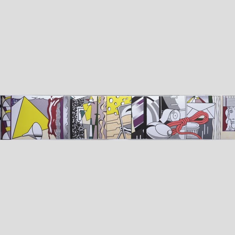 Roy Lichtenstein | Sketch for Green Street Mural (1983) | MutualArt