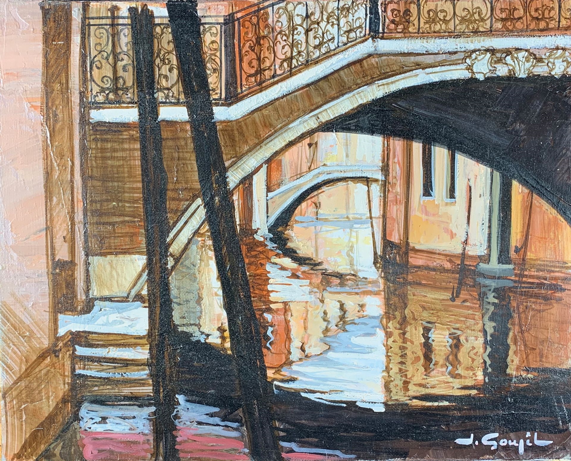 Jacques Goupil | Reflections at the two bridges (1978) | MutualArt