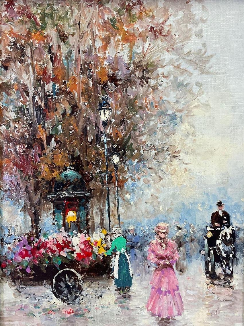 Johnny Gaston | Impressionist street scene of Paris | MutualArt