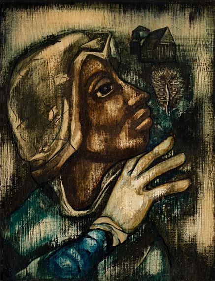 Charles Sebree | Looking Back (1948) | MutualArt