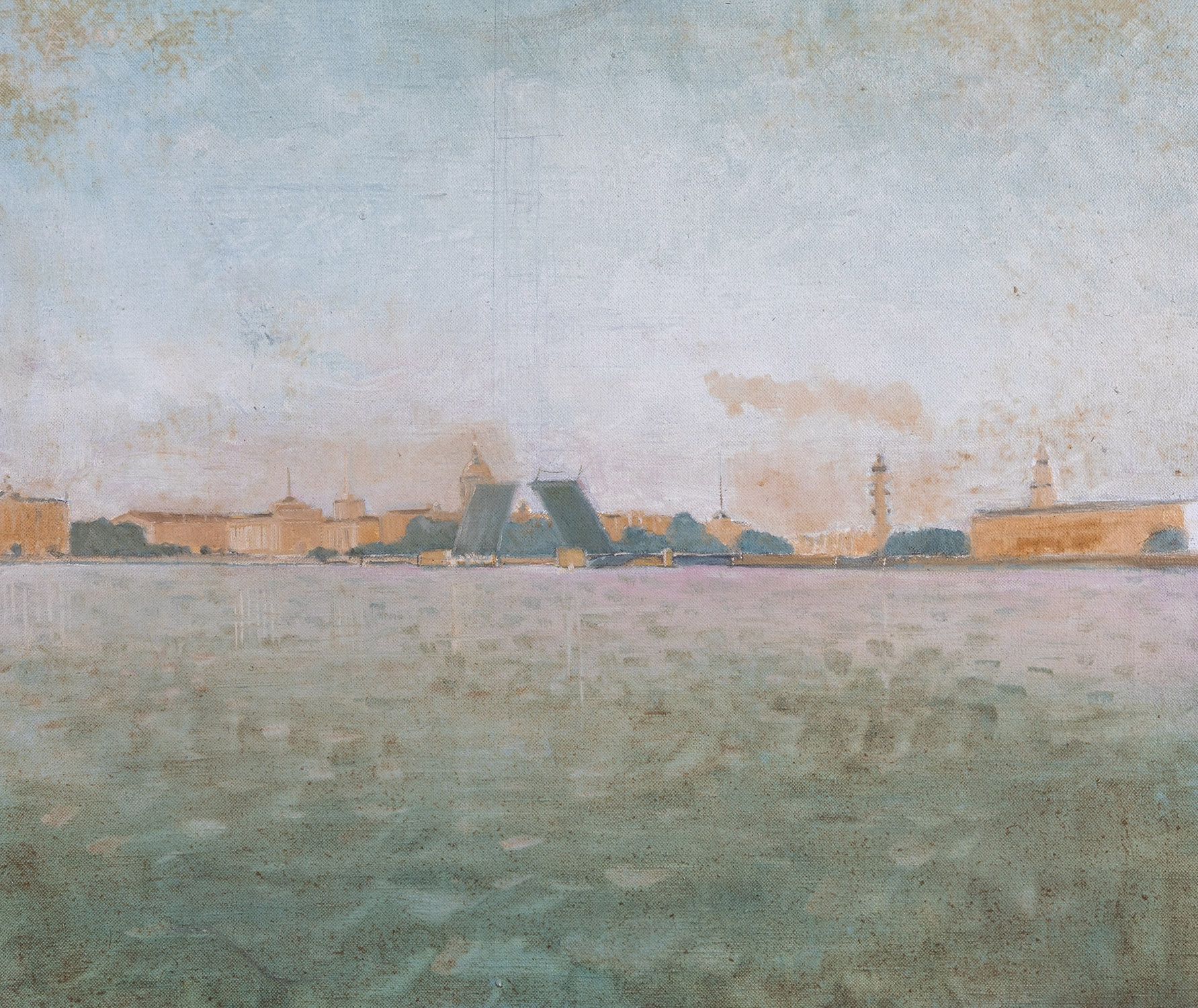 Wolf Bertram Becker | Leningrad - View over the Neva | MutualArt