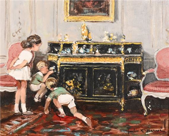 Jules René Hervé | Children at Play | MutualArt