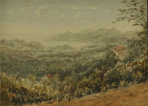 Elijah Walton | From the Hill of Mougins near Cannes (1863) | MutualArt