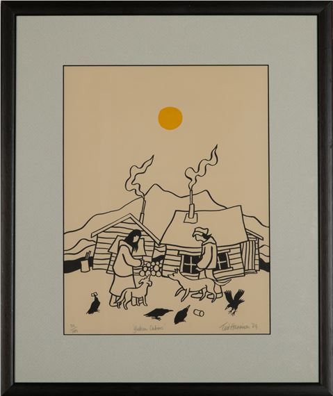 Ted Harrison | Yukon Cabins | MutualArt
