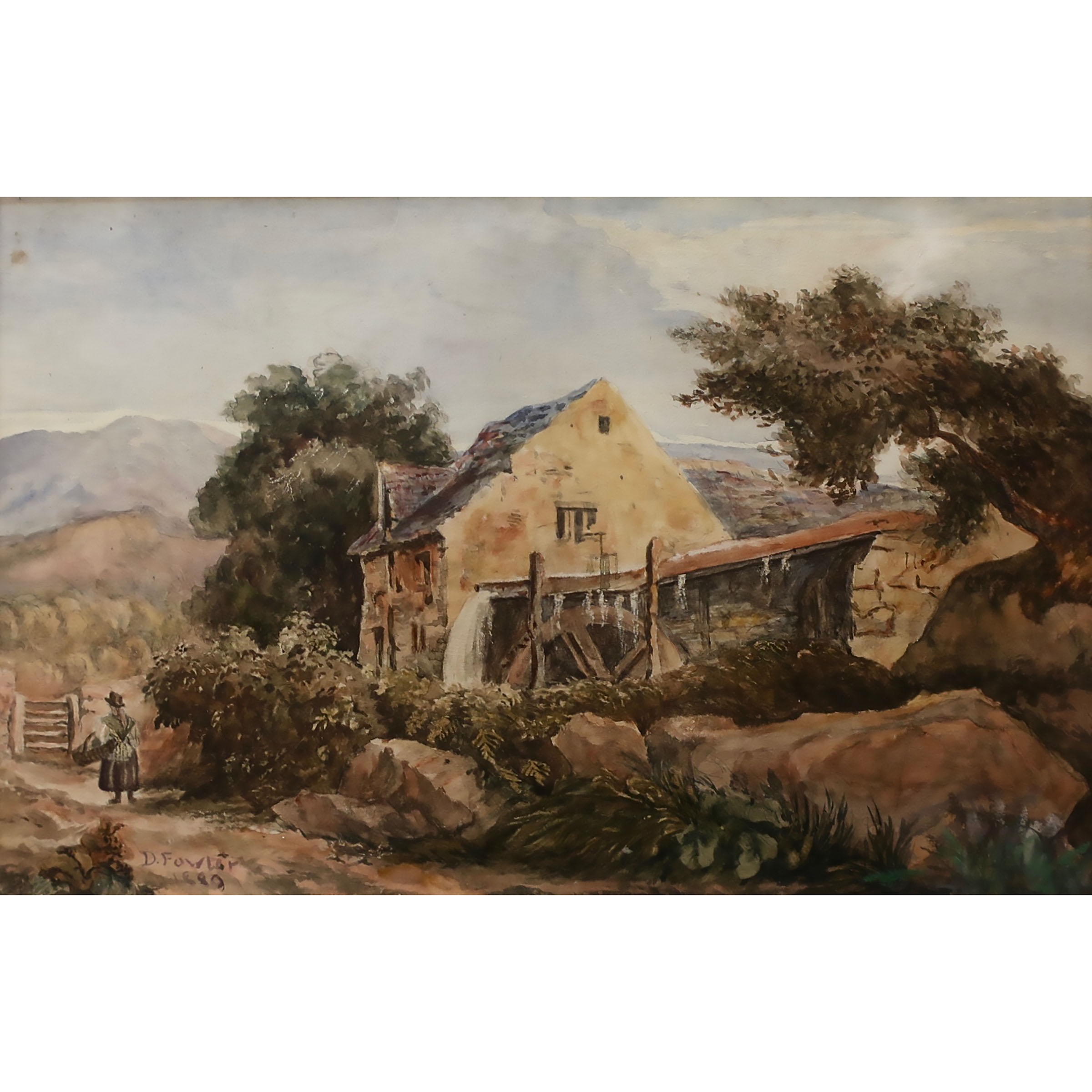 Daniel Fowler | THE OLD WATER MILL (1880) | MutualArt