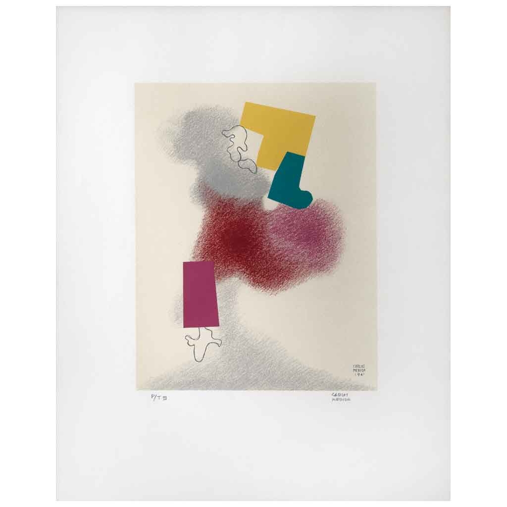 Carlos Mérida | Untitled, de la carpeta Cielos lumínicos (1941) | MutualArt