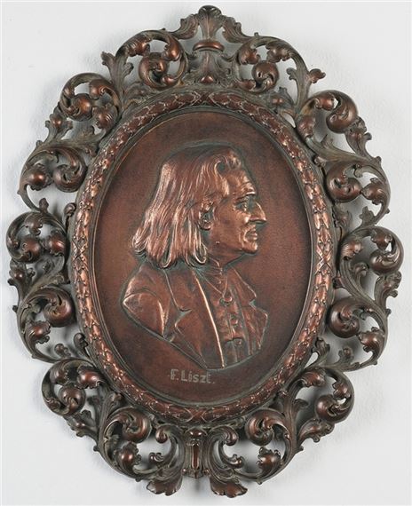 Franz List | Porträtplakette Franz Liszt (1900) | MutualArt