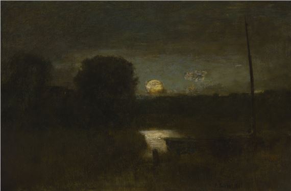 George Inness | Sunrise in the Apple Orchard (Circa 1892) | MutualArt