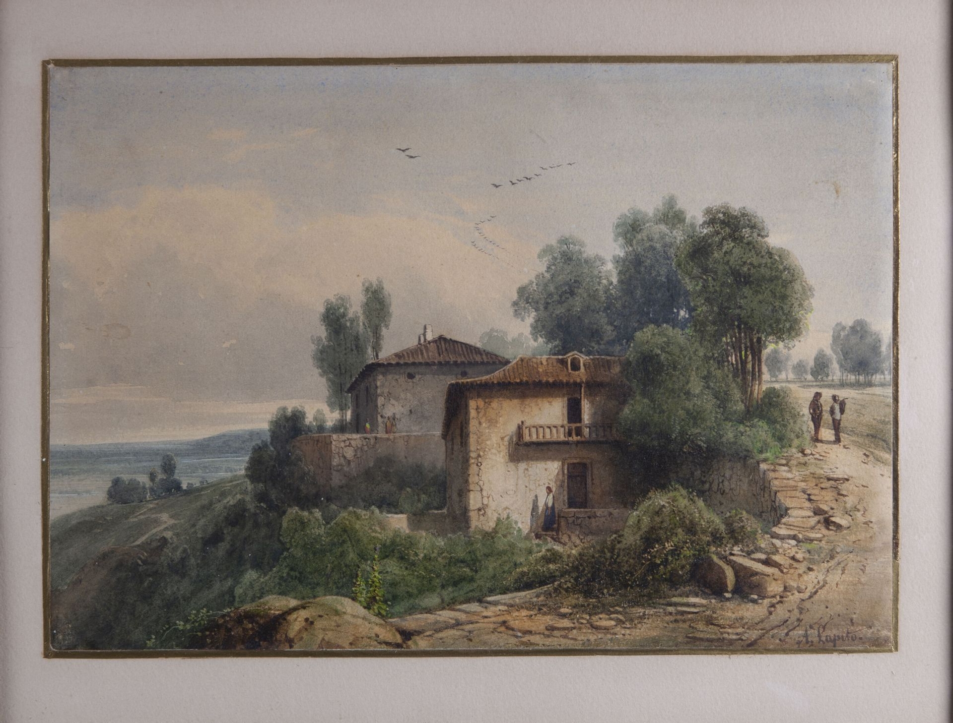 Louis Auguste Lapito | Environs de Berre (Bouches du Rhône) (1850 ...