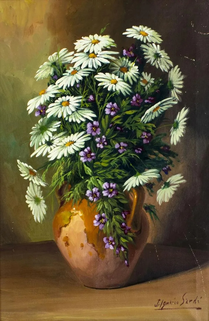 Juan Ignacio Sardi | Still Life with Vase of Flowers | MutualArt