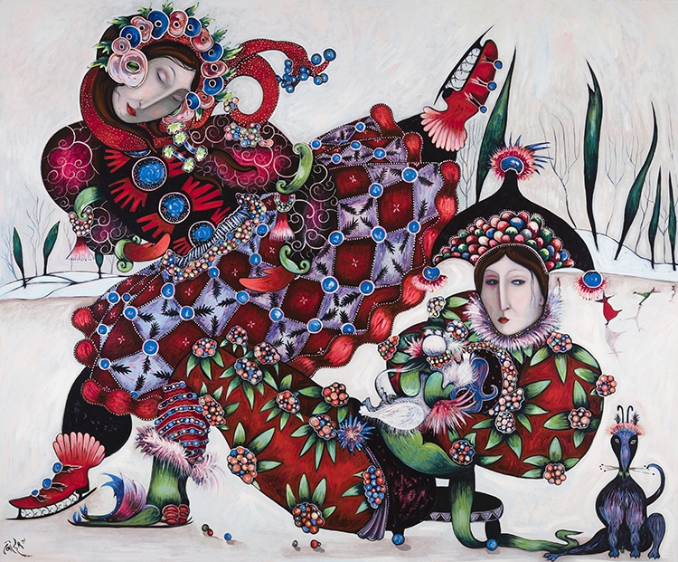 Toller Cranston | Tender Family (2001) | MutualArt