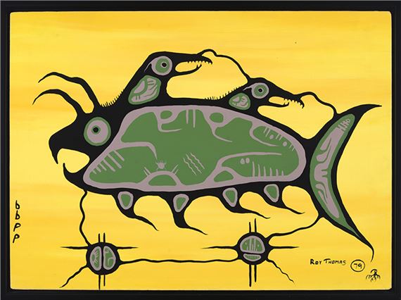 Roy Thomas | Family of Loons and Fish (1979) | MutualArt