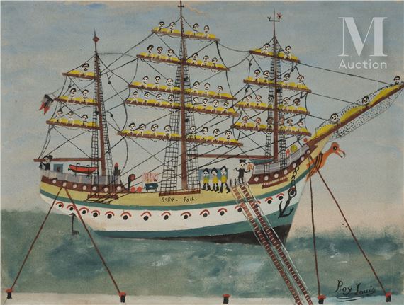Louis George Eléonor Roy | The Sailboat and its Crew | MutualArt