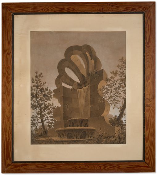 Emilio Terry | A fountain in a landscape (1939) | MutualArt