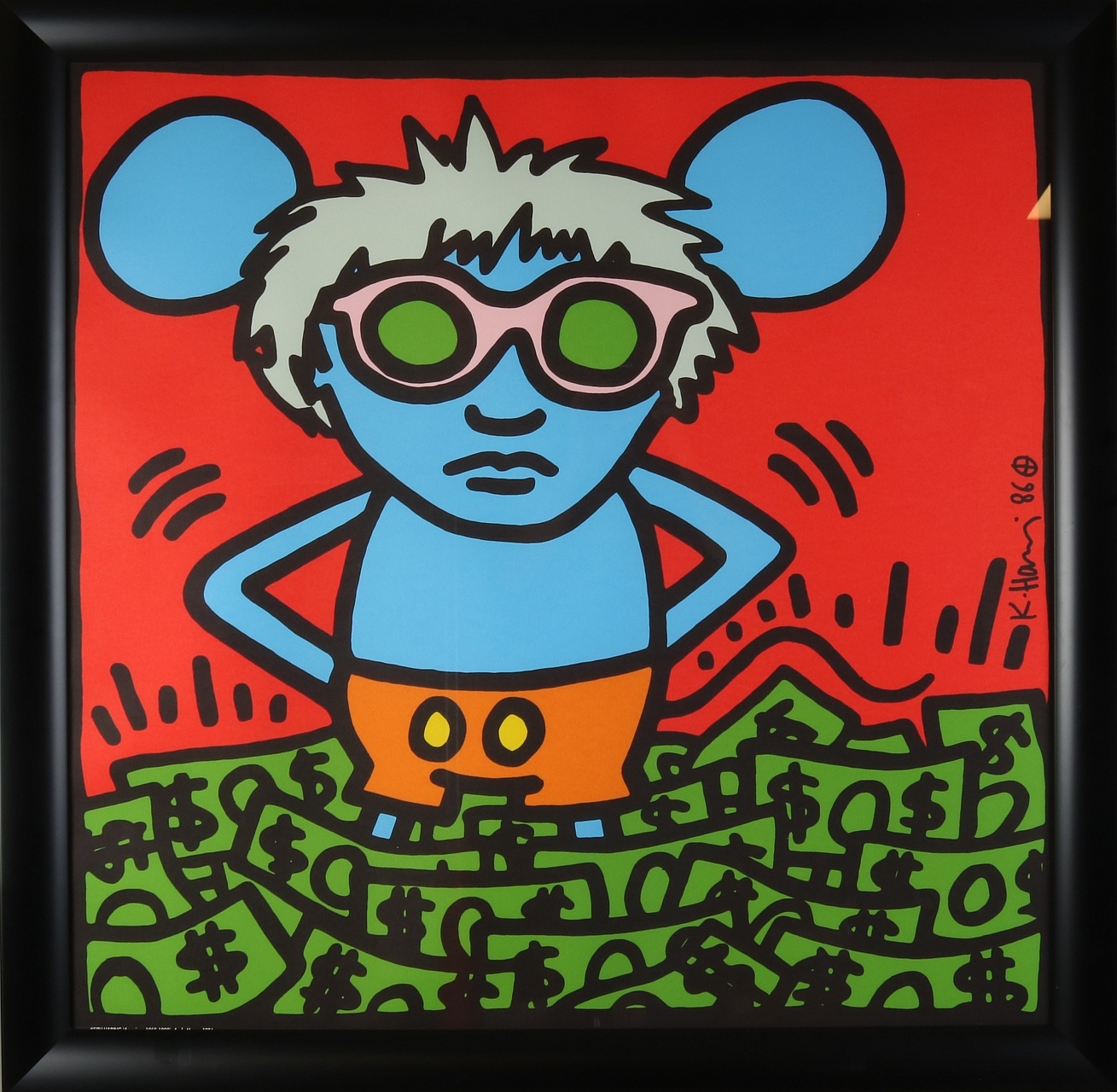 Keith Haring | Andy Mouse (1986) | MutualArt