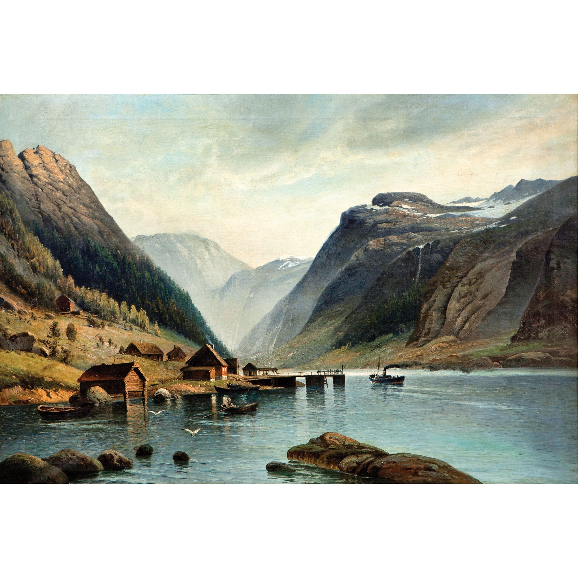 Siegfried Hass | Fiordo de Hardanger (1890) | MutualArt