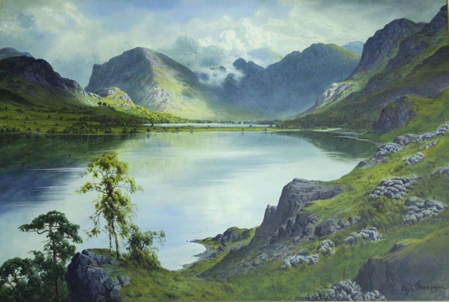 Edward Horace Thompson | BUTTERMERE WITH FLEETWITH PIKE | MutualArt