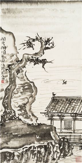 Zhang Lin Hai | 闻莺阁图 | MutualArt