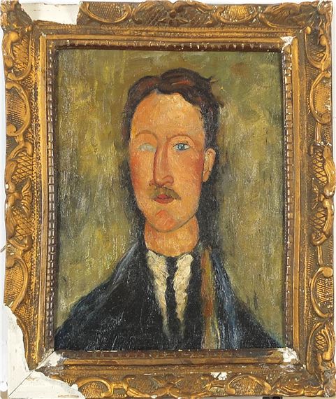 Amedeo Modigliani | Head and shoulders portrait of a gentleman | MutualArt