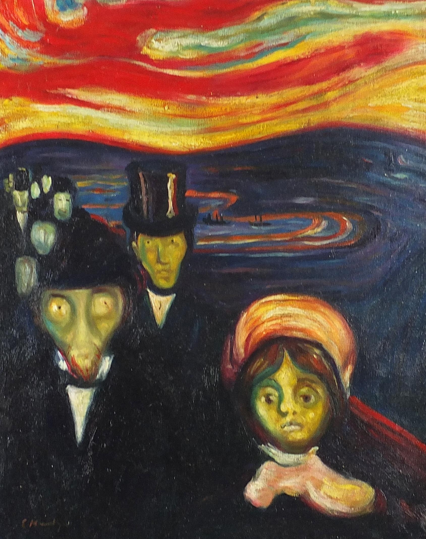 Edvard Munch | Anxiety | MutualArt